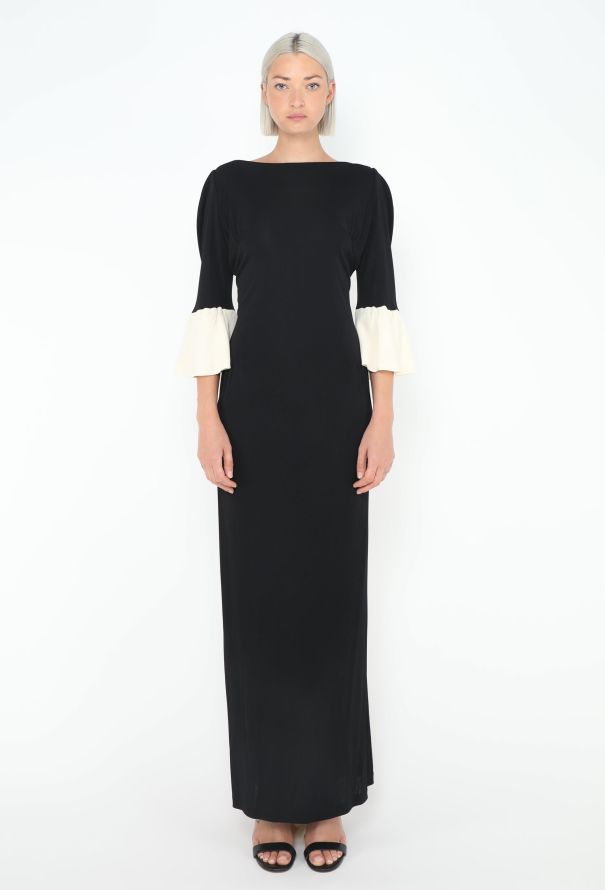 Early '90s Ruffled Train Gown - Chloé | ReSee