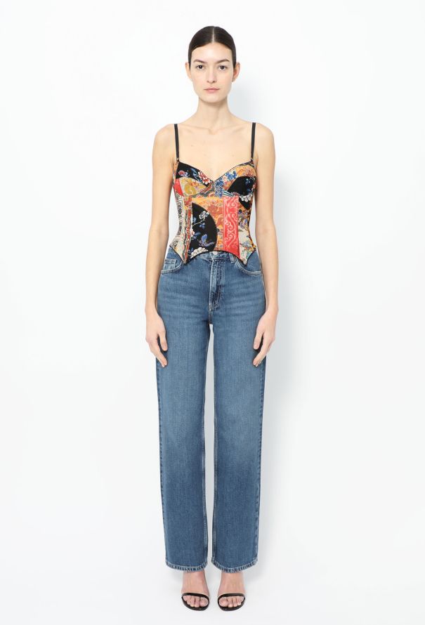 '90s Printed Corset Top | Authentic & Vintage | ReSee