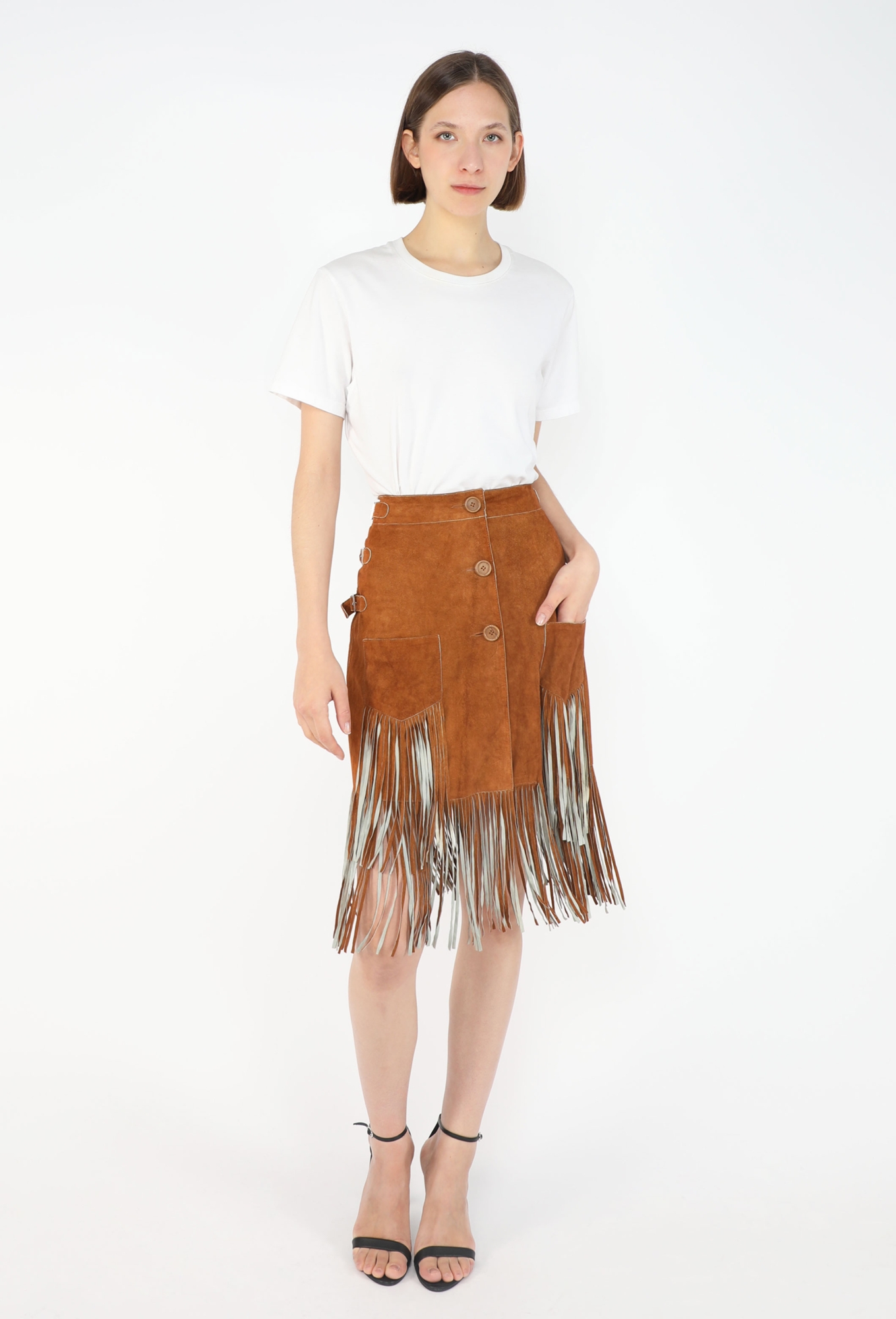 Jupe à Franges en Daim, 2002 - Dior | ReSee